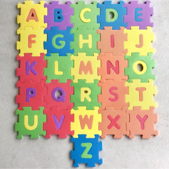 Toys | Alphabet Foam Interlocking Puzzle Tiles Play Mat 26 Letters ...